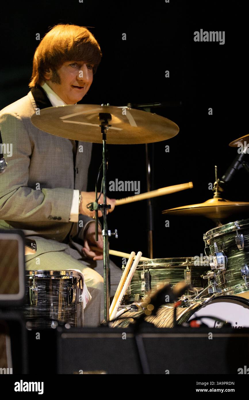 Cambridge, UK, 30 March, 2025. Bootleg Beatles in concert. Pictured ...