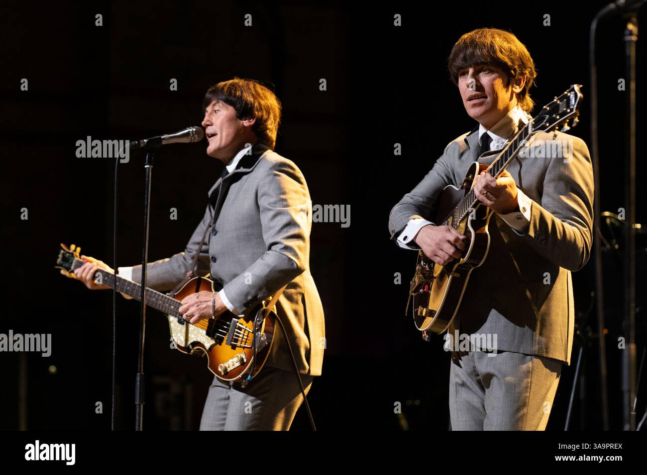 Cambridge, UK, 30 March, 2025. Bootleg Beatles in concert. Pictured ...