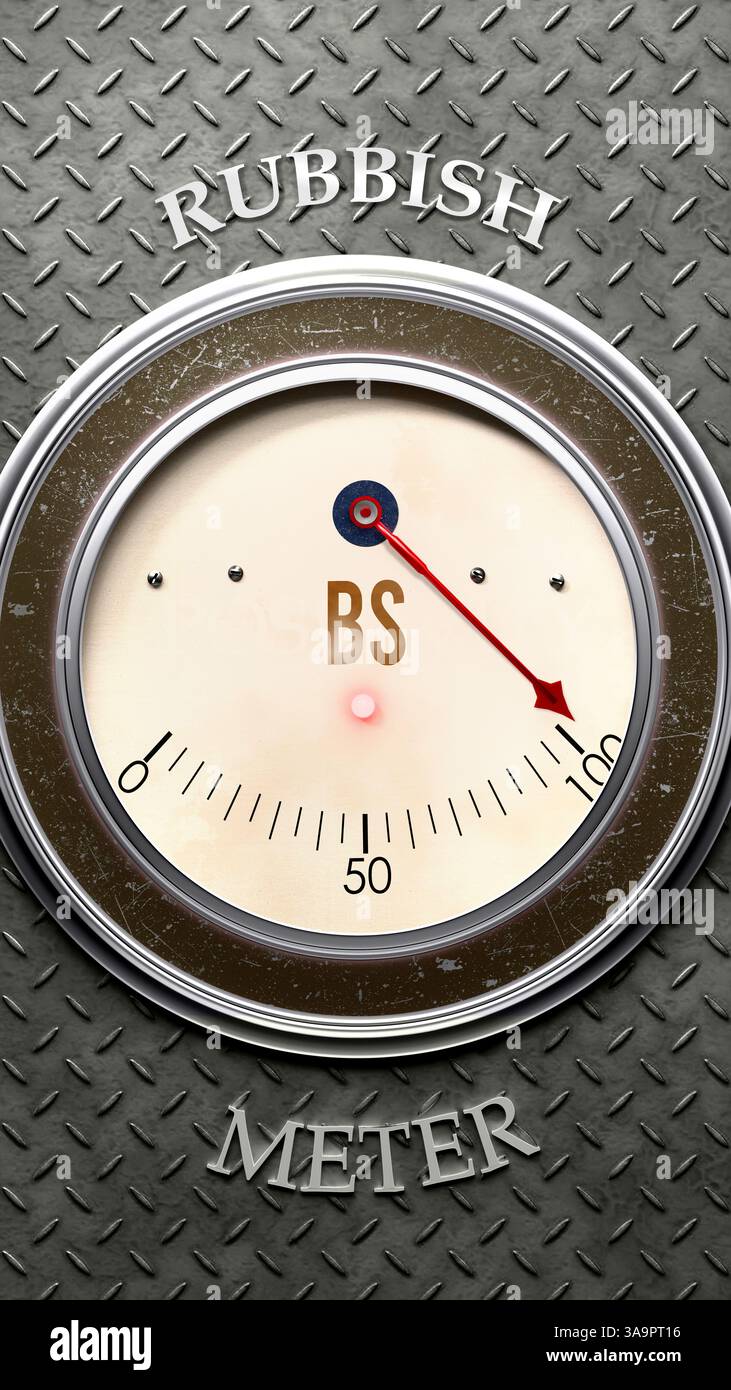 Bs and rubbish that is hitting a full scale hi-res stock photography ...