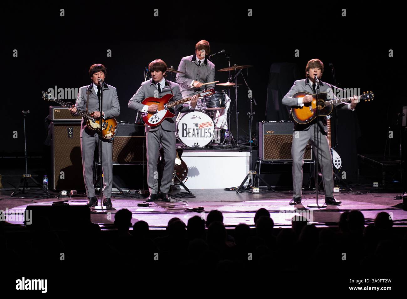 Cambridge, UK, 30 March, 2025. Bootleg Beatles in concert. Pictured ...