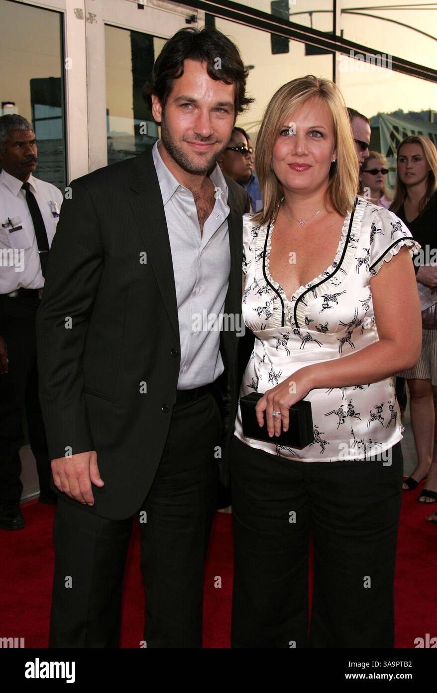Aug 11, 2005; Hollywood, California, USA; Actor PAUL RUDD & wife JULIE ...