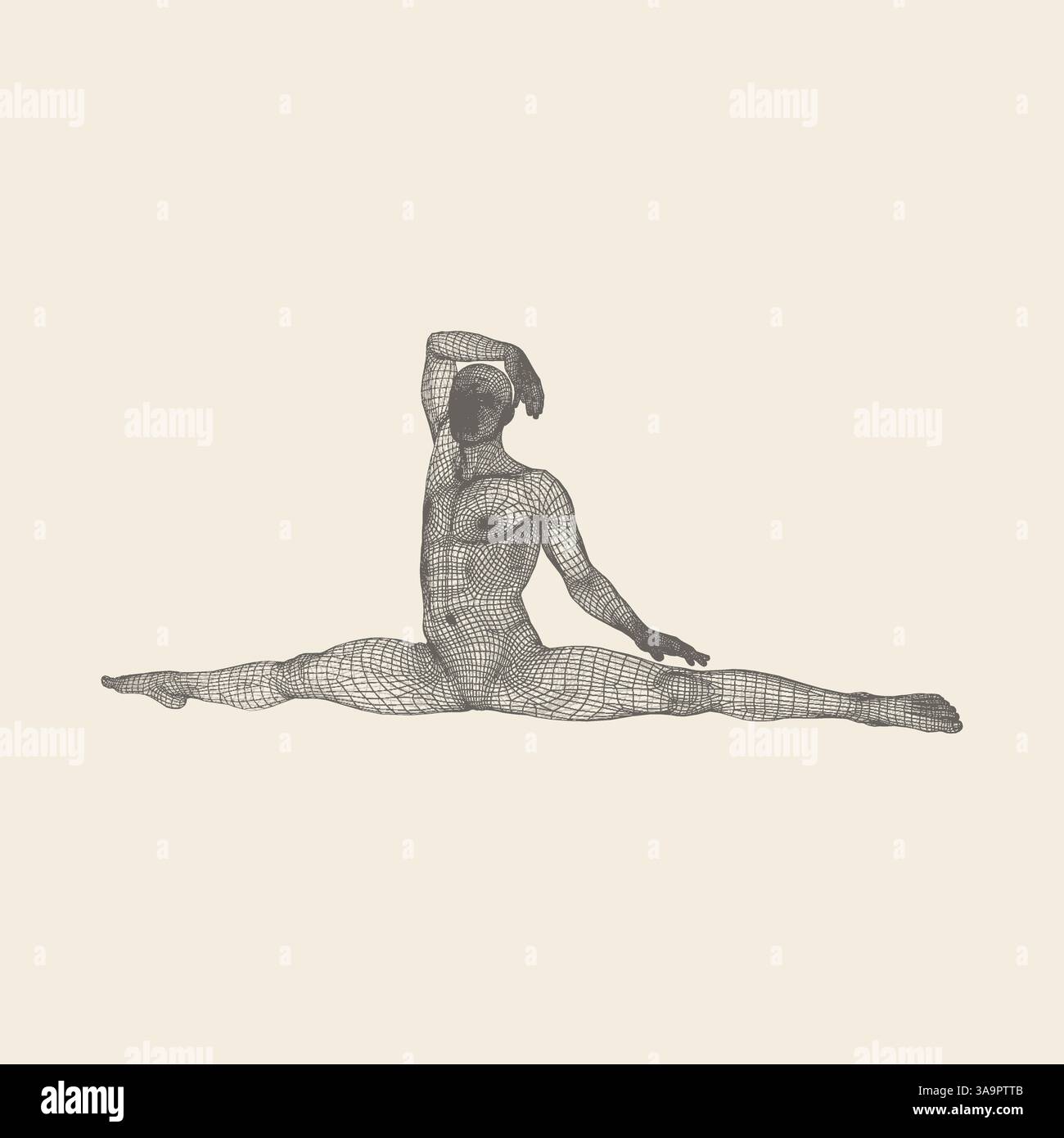 Sporty man doing exercises Stock Vector Images - Alamy