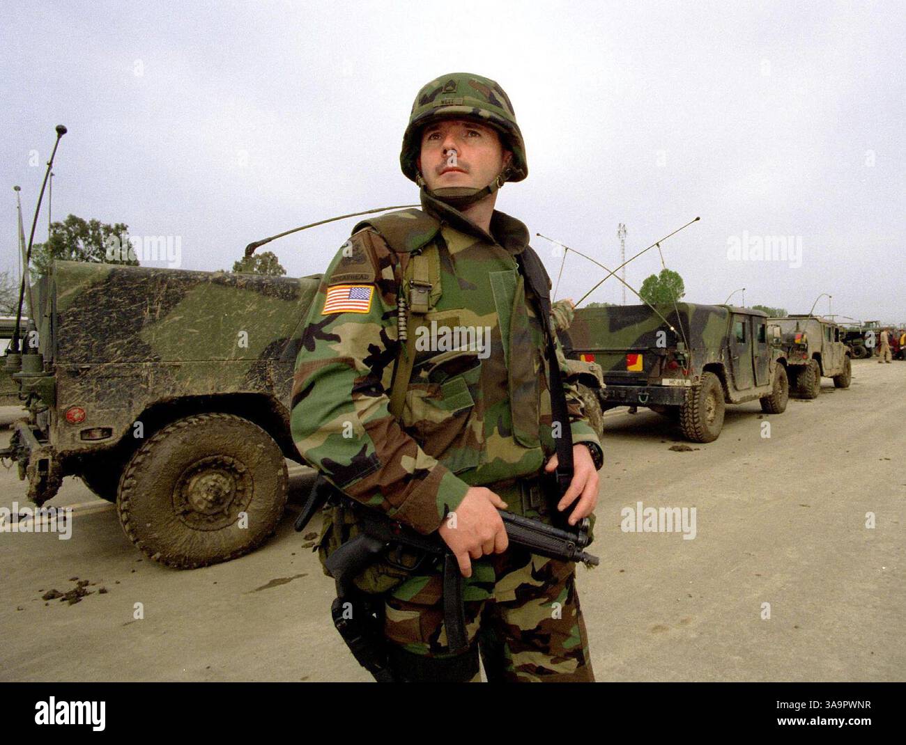Apr 16,1999; Rinas, Albania, Eastern Europe; US Air Force in Albania ...