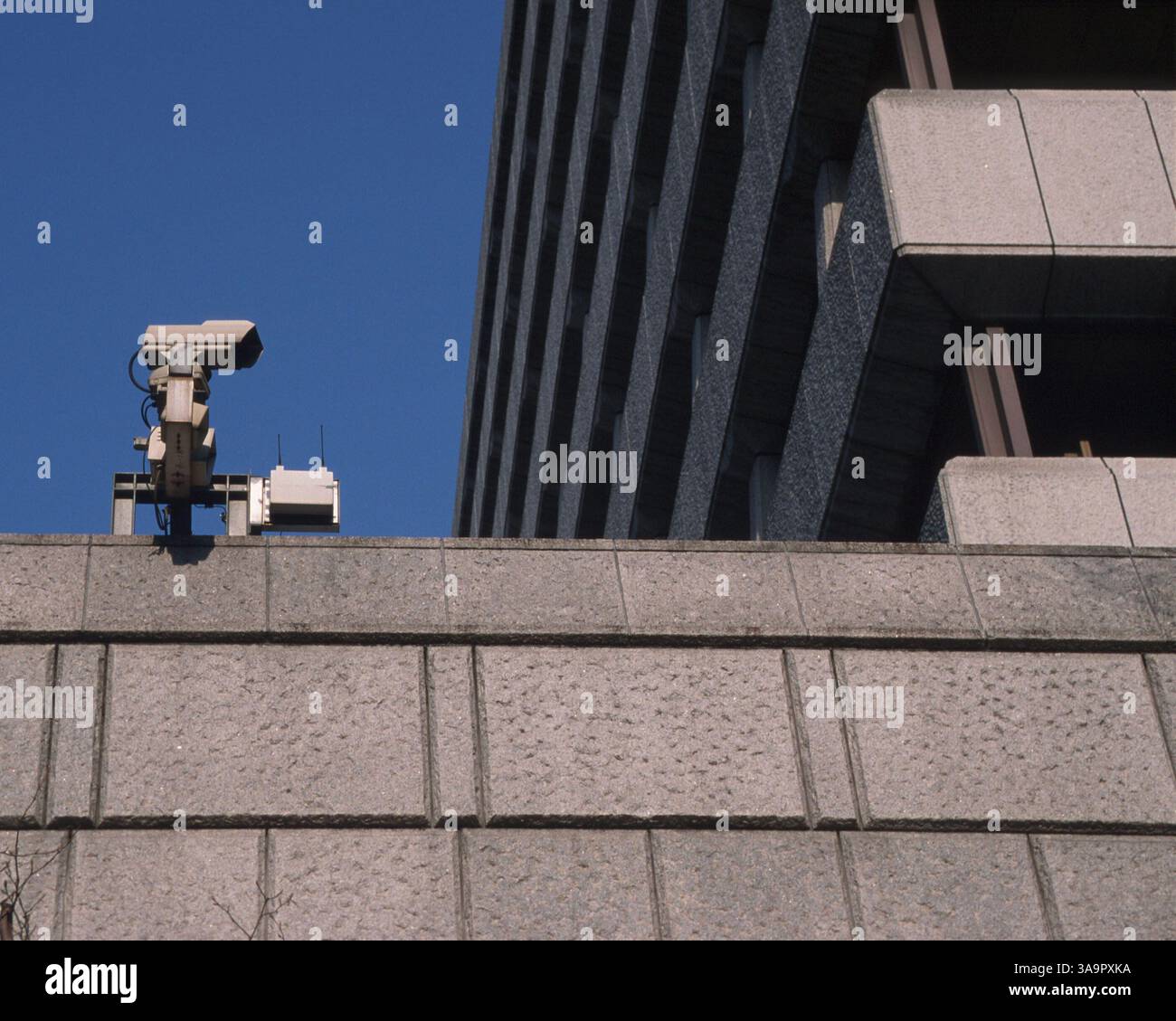 Apr 16, 2000; Tokyo, Japan; A security cctv camera keeps watch on the ...