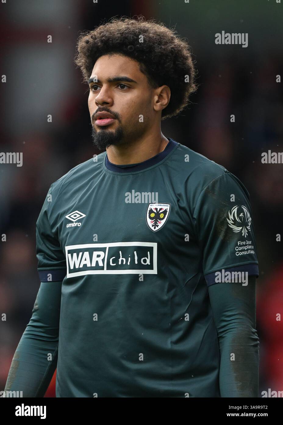 AFC Wimbledon goalkeeper Owen Goodman during the Sky Bet League Two match at Poundland Bescot ...