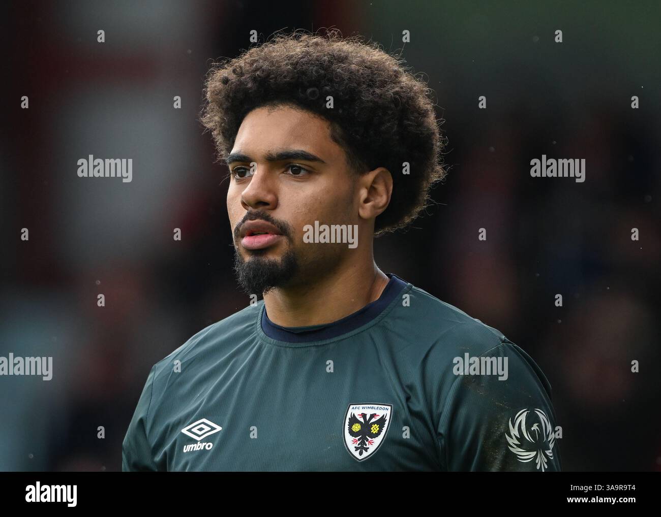AFC Wimbledon goalkeeper Owen Goodman during the Sky Bet League Two ...