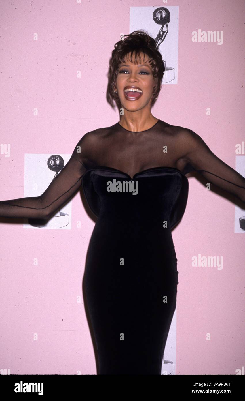 Apr 06, 1996; Los Angeles, CA, USA; Whitney Elizabeth Houston (born ...