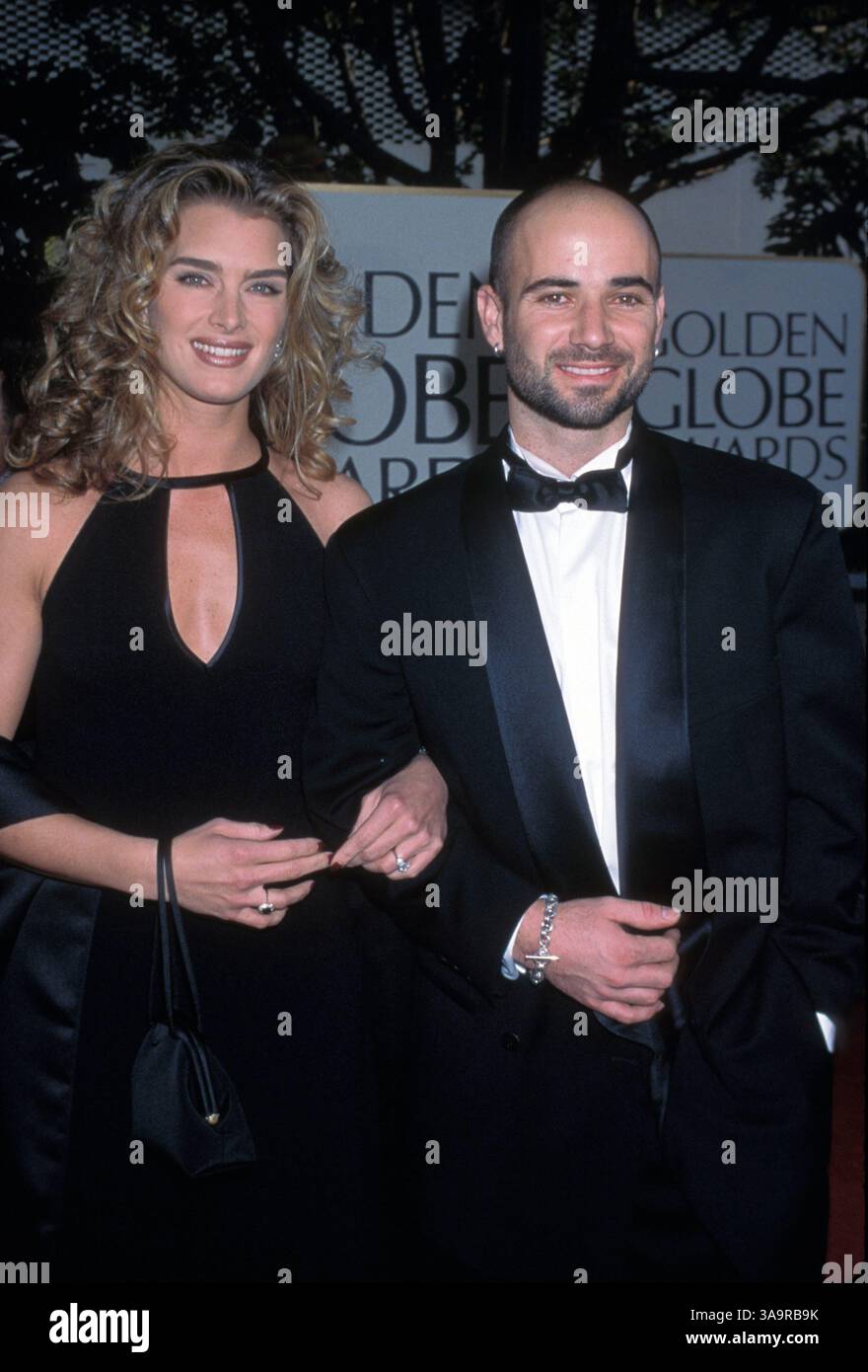 Jan 19, 1997; Los Angeles, CA, USA; Actress BROOKE SHIELDS and husband ...