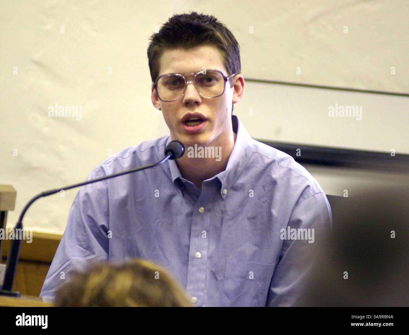 May 26, 2002; Santa Barbara, CA, USA; JESSE RUGGE testifies in court ...