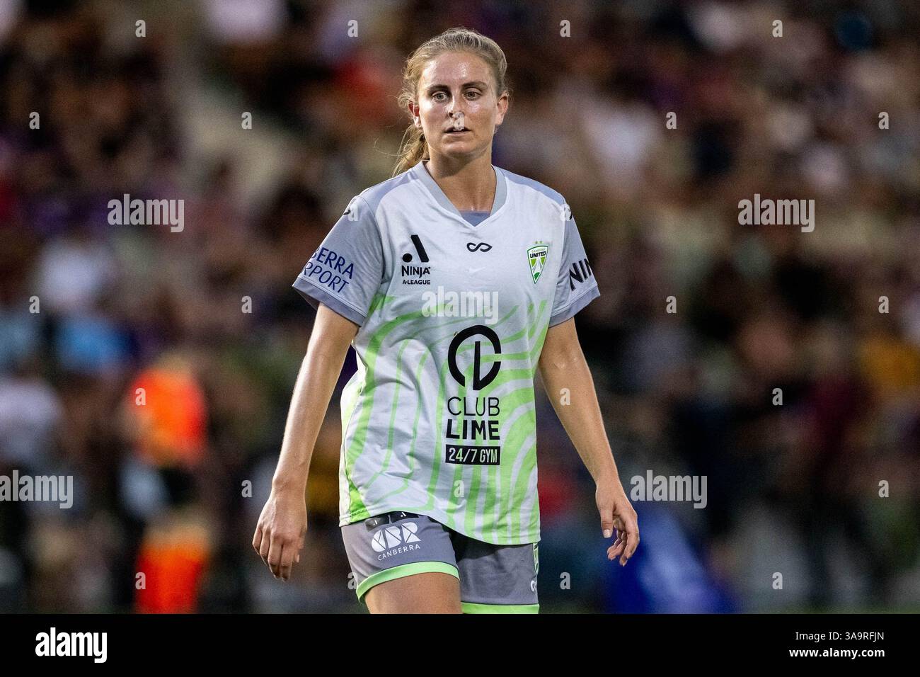 Emma Viktoria Robers(11 Canberra United) during the Ninja A League ...