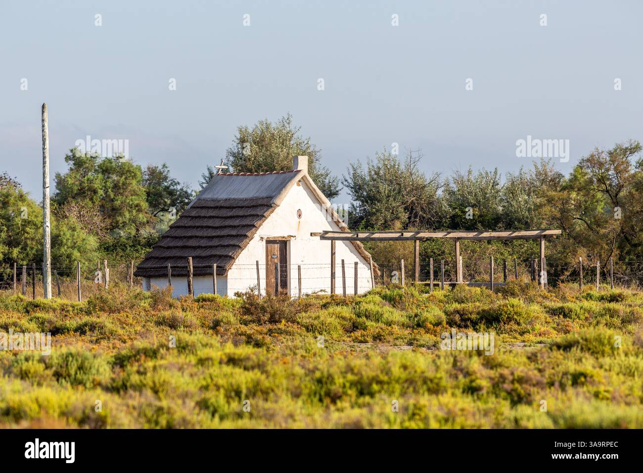 Guardian shelter preserved at the Camargue Museum Stock Photo - Alamy