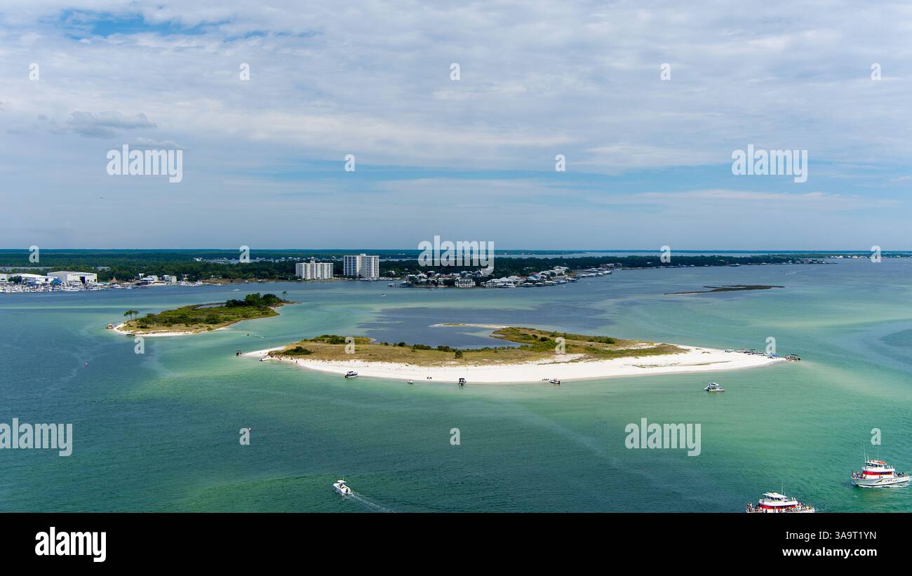 Aerial view of Orange Beach Stock Photo - Alamy