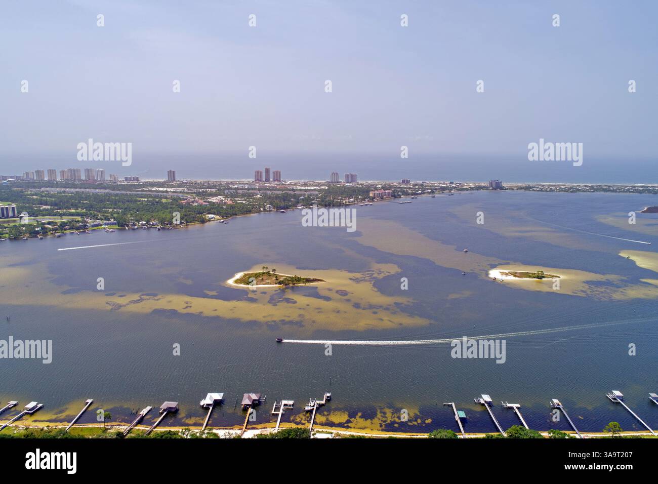 Aerial view of Perdido Key Beach Stock Photo - Alamy