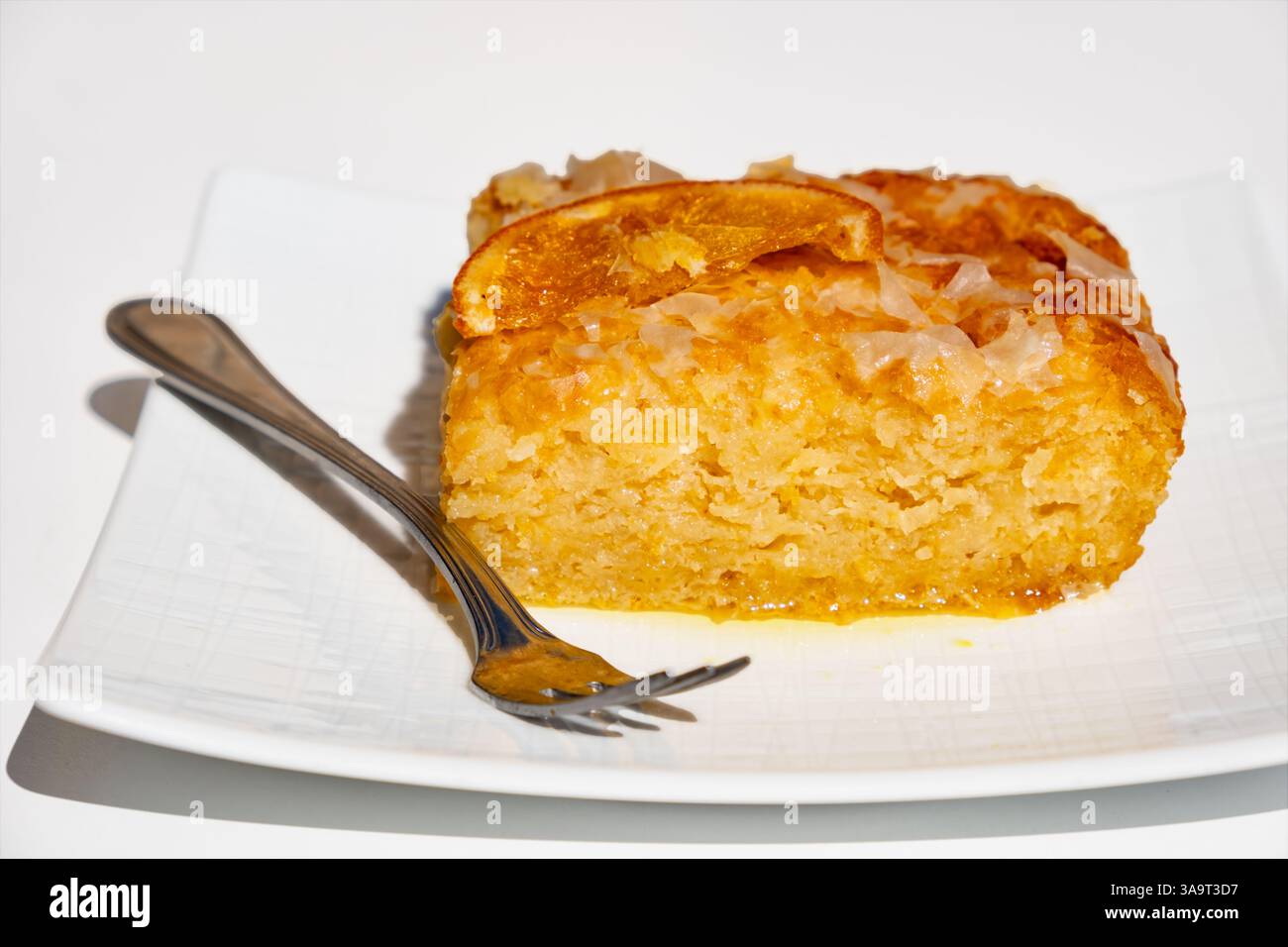 Authentic Greek Orange Pie. This is a Greek specialty known as ...