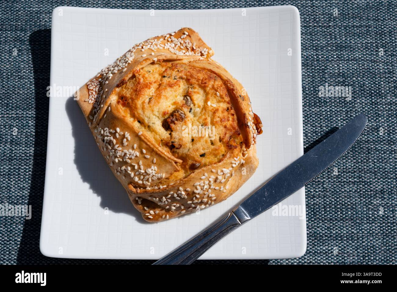 Traditional cypriot easter cheese filled bread hi-res stock photography ...