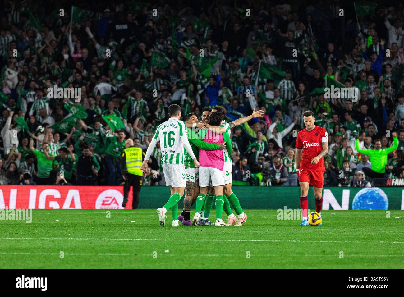 Sevilla, Spain. 30th Mar 2025. Celebration Real Betis and Sevilla FC at ...