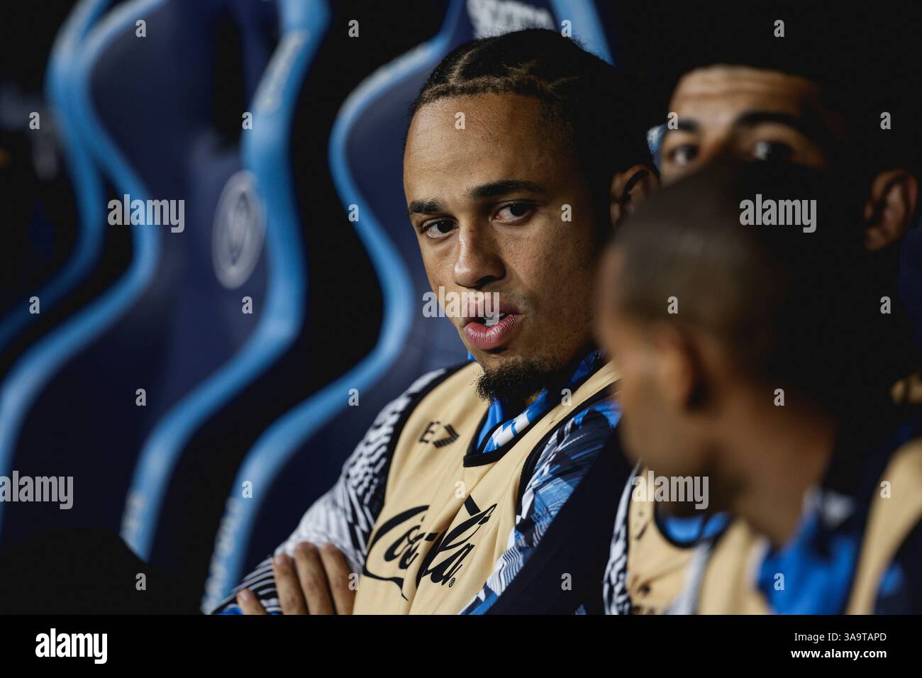 Napoli's Swiss forward Noah Okafor looks during the Serie A football ...
