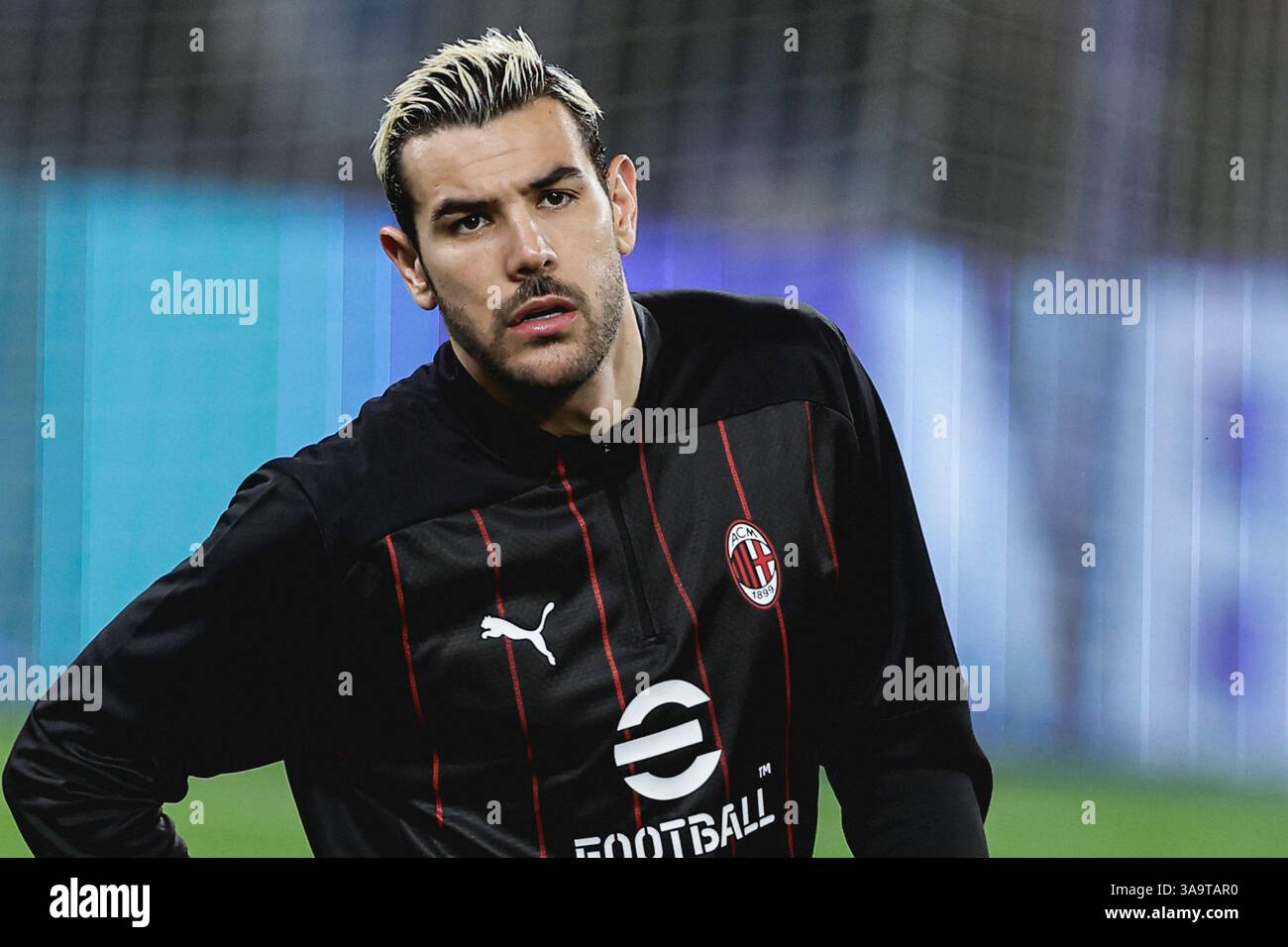 Milan’s French defender Theo Hernandez looks during the Serie A ...