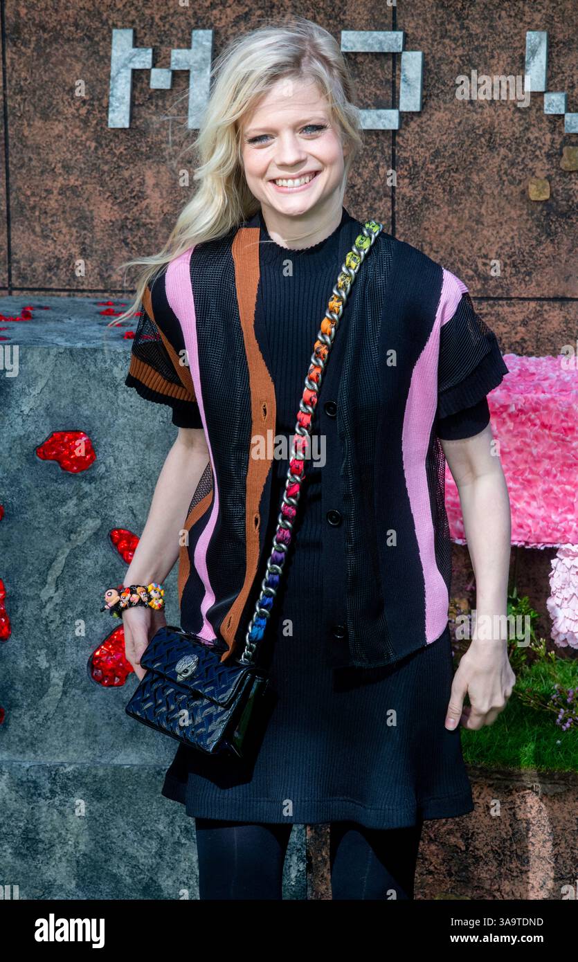 Agnes Larsson attending the A Minecraft Movie film premiere at ...