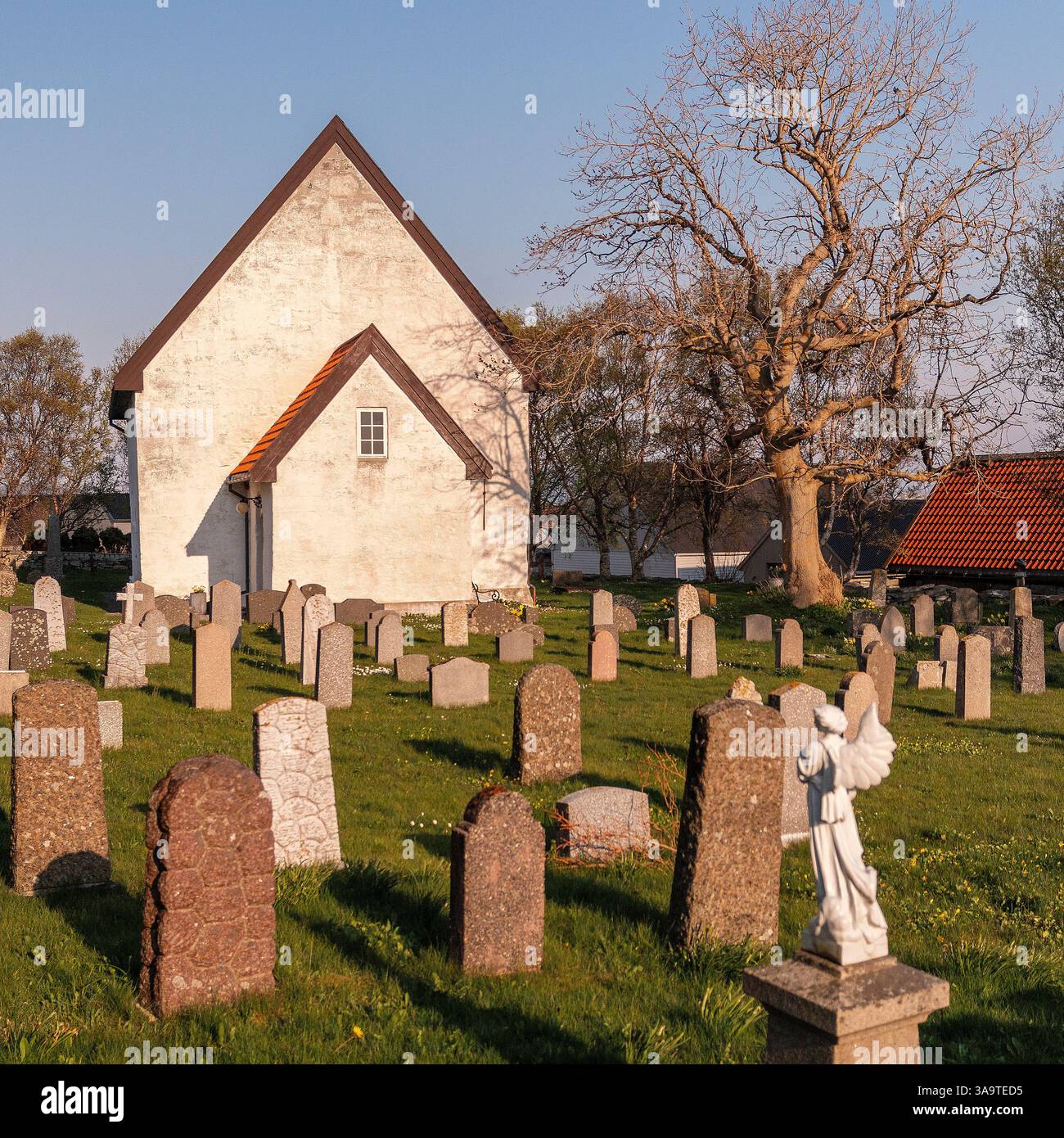 Romanesque Giske Chapel, Norway now Giske Parish Church built around ...