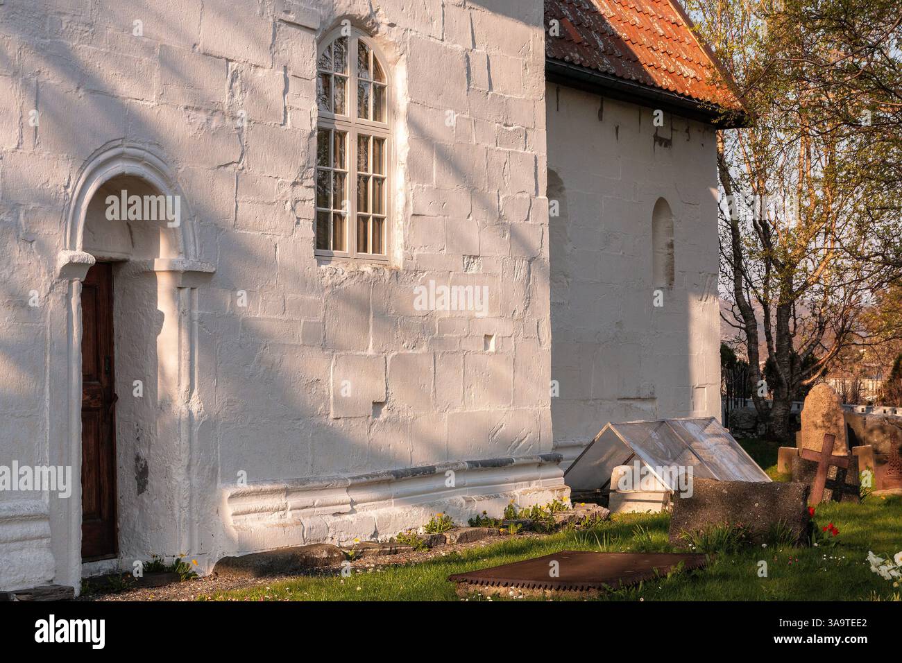 Romanesque Giske Chapel, Norway now Giske Parish Church built around ...