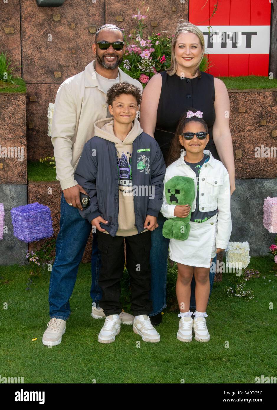 JB Gill and Chloe Tangney with children Ace Gill and Chiara Gill ...
