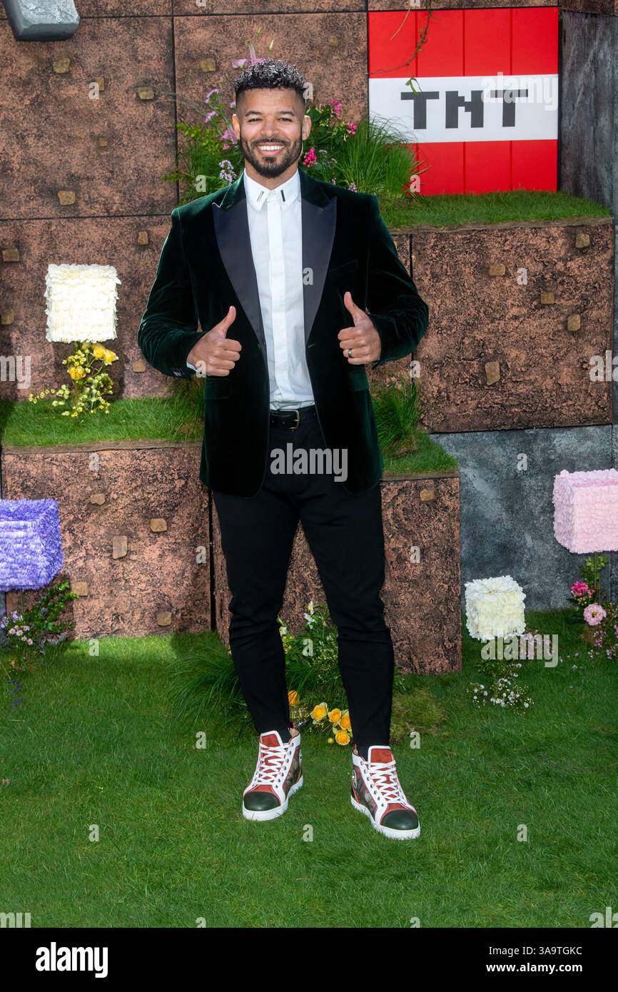 Jeremy Lynch attending the A Minecraft Movie film premiere at Cineworld ...