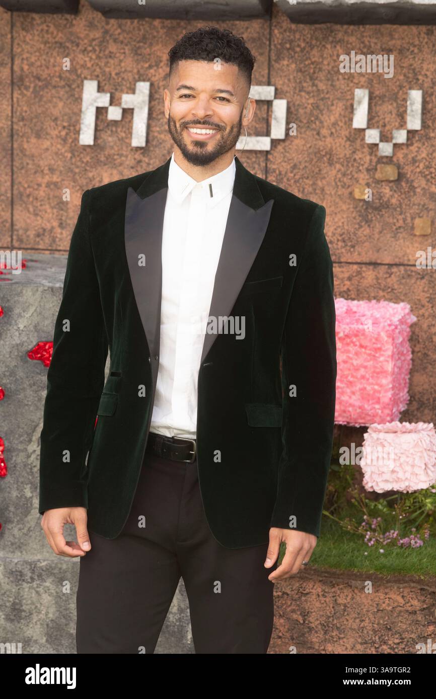 Jeremy Lynch attending the A Minecraft Movie film premiere at Cineworld ...