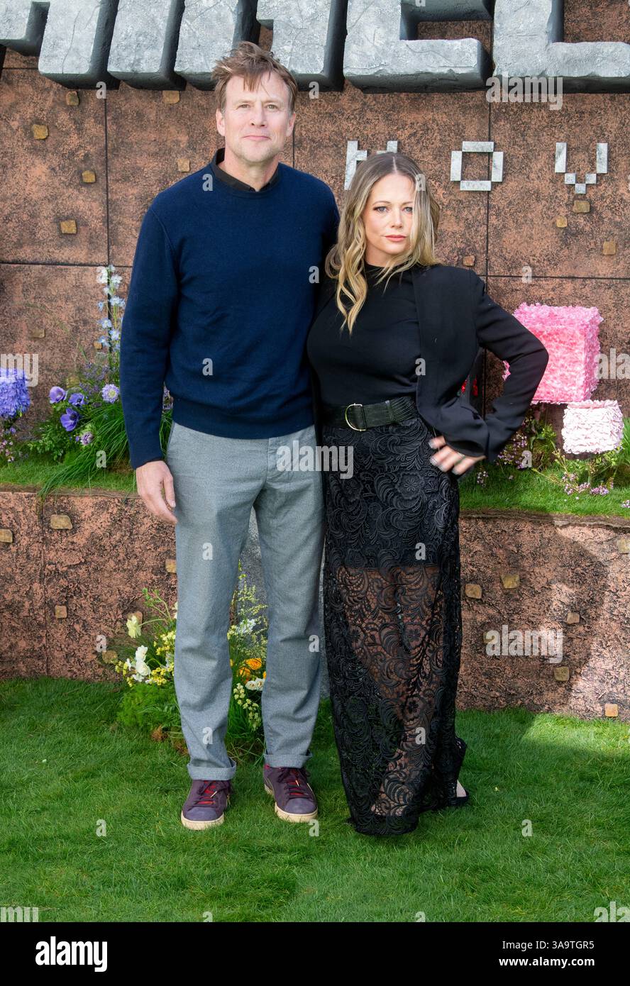 Jon Berg attending the A Minecraft Movie film premiere at Cineworld Leicester Square in London ...