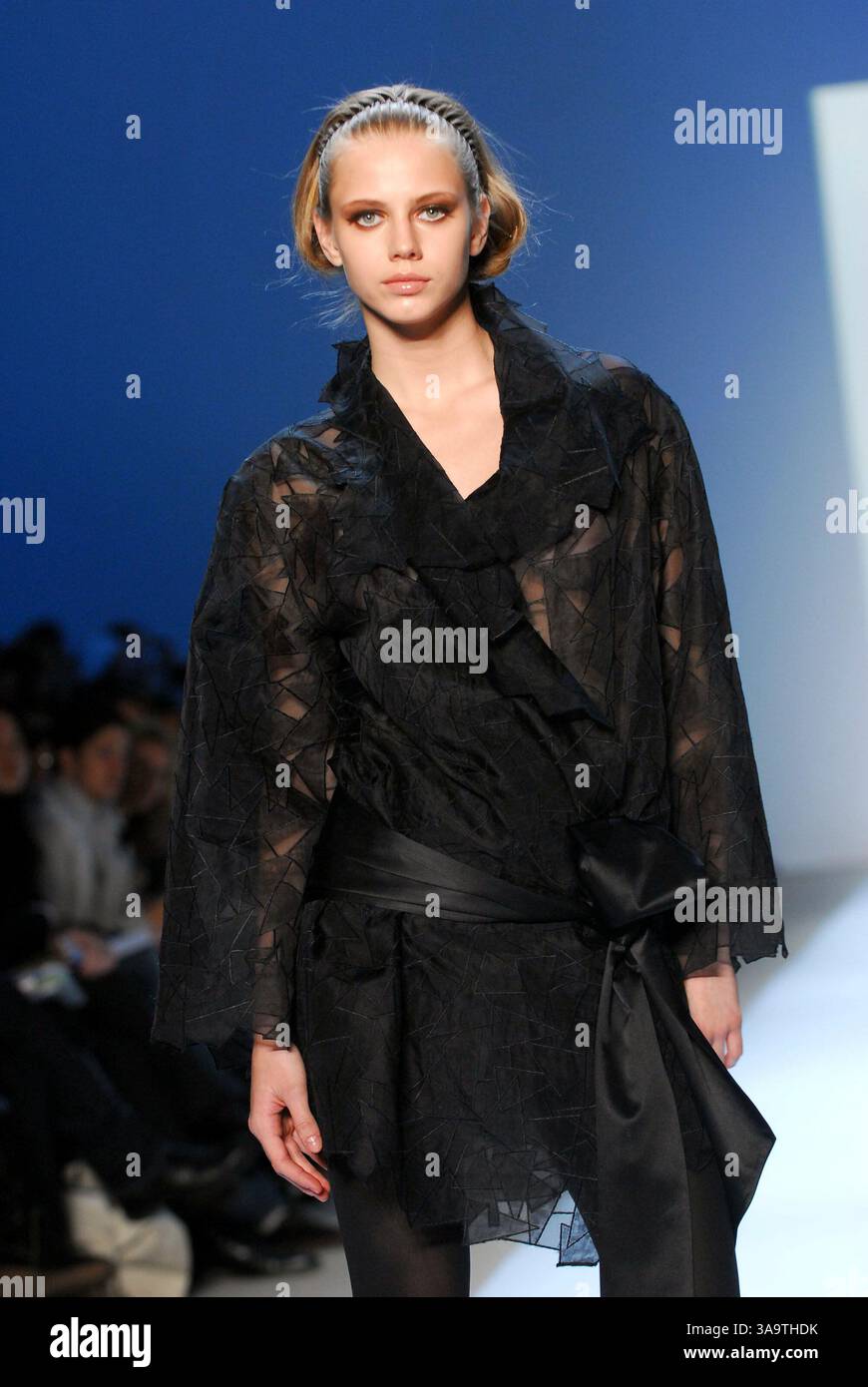 February 4, 2007, New York City. A model displays a creation by Tadashi ...