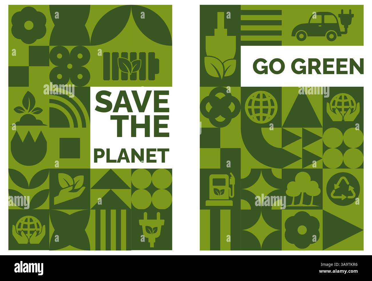Save The Planet Eco Poster Stock Vector Image & Art - Alamy