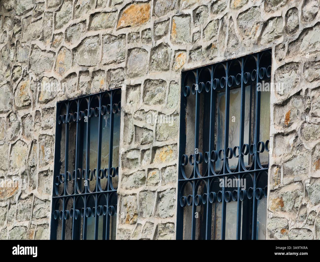 Historic Windows with Forged Fence – Macedonian Museum Architecture ...