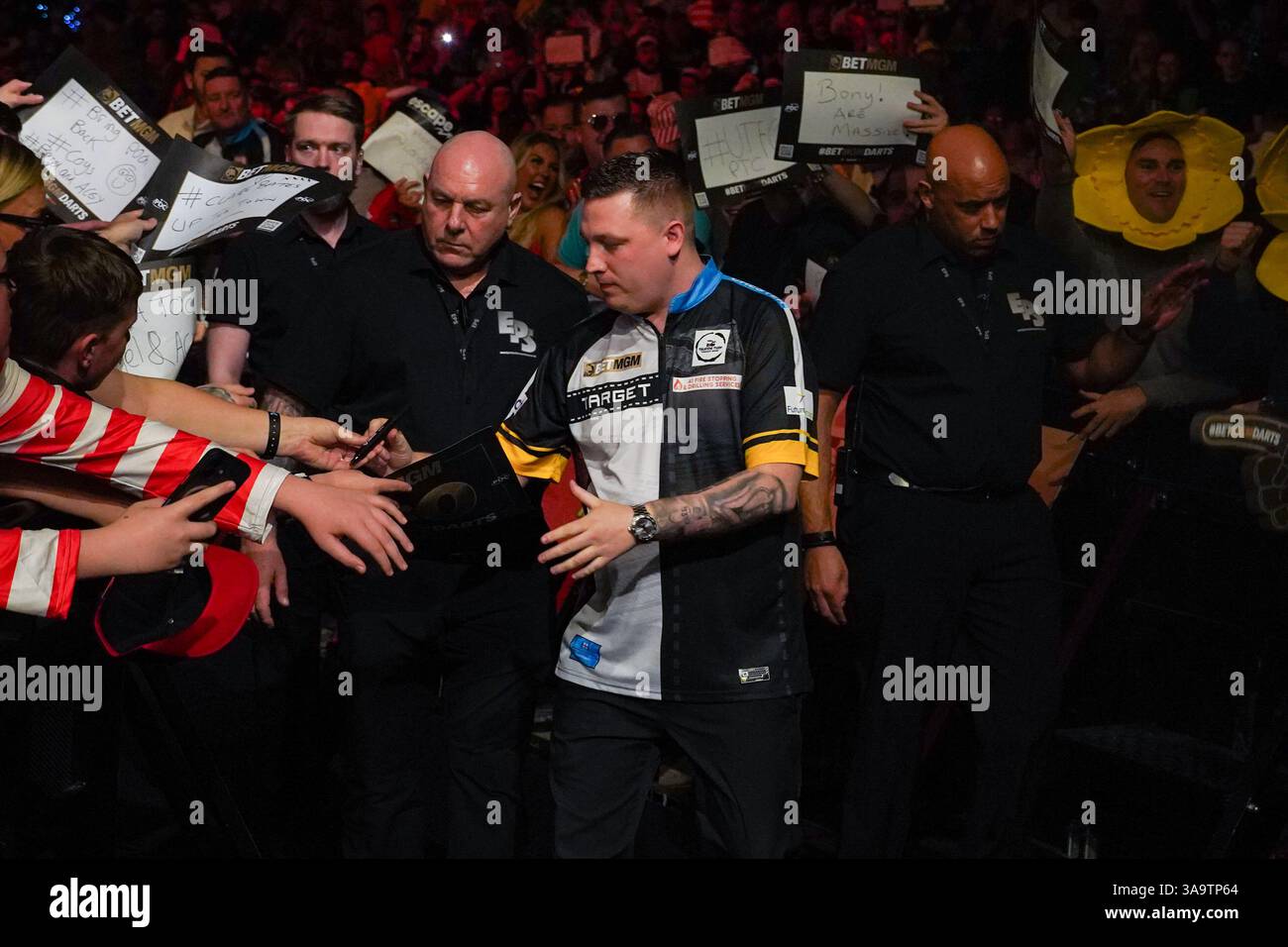 CARDIFF, UNITED KINGDOM - MARCH 20: Chris Dobey of England during the ...