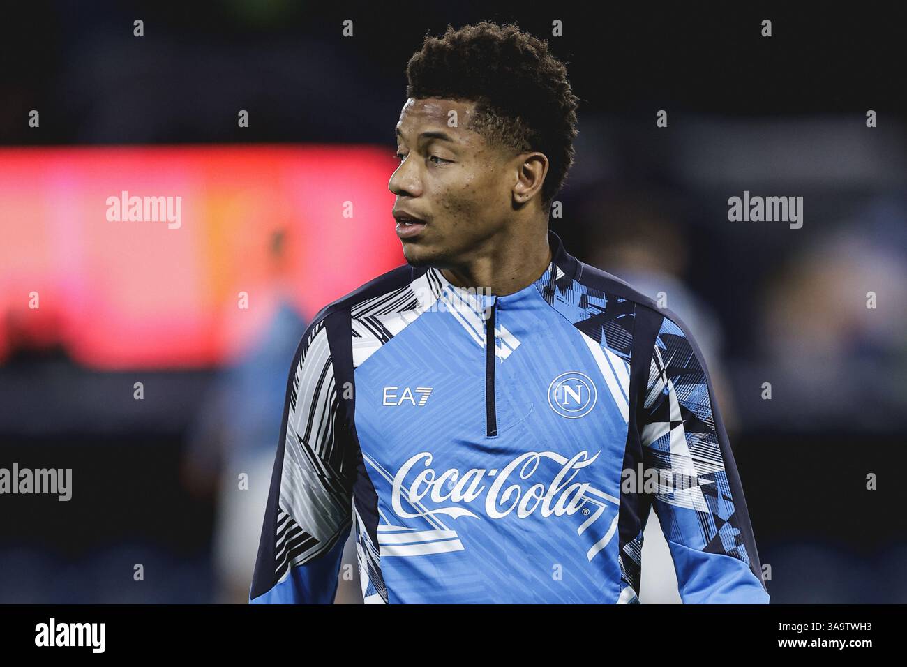 Napoli's Brazilian midfielder David Neres looks during the Serie A ...