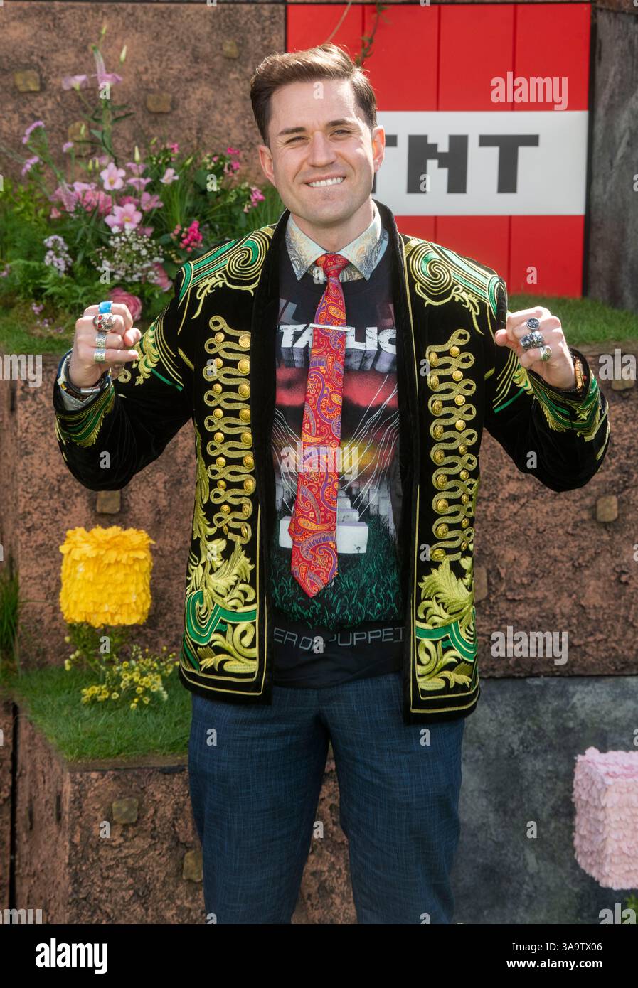 Shane Anthony Sinclair attending the A Minecraft Movie film premiere at ...