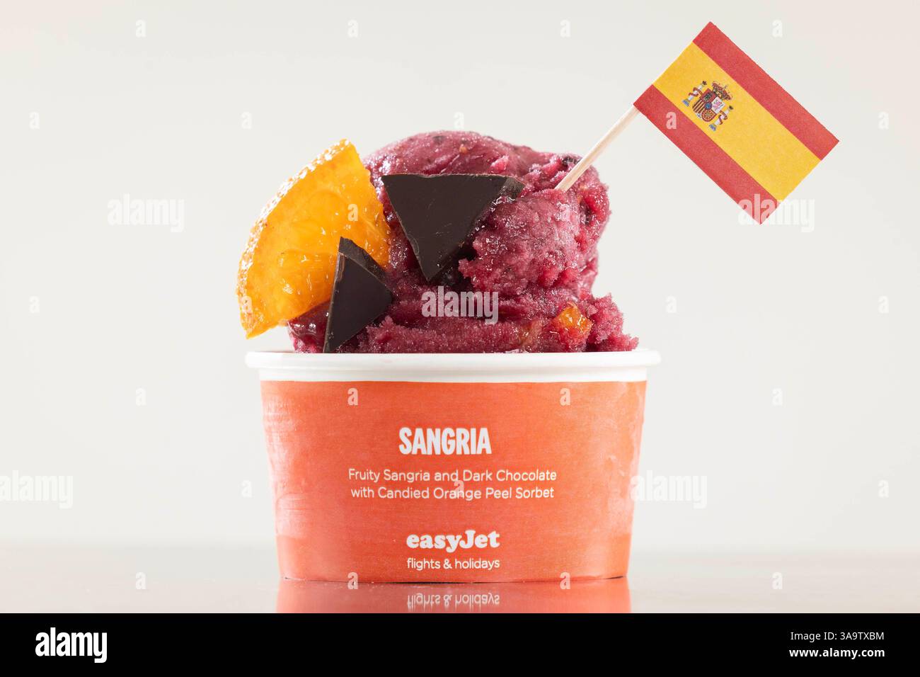 EDITORIAL USE ONLY A view of a Sangria flavoured ice cream, part of a ...