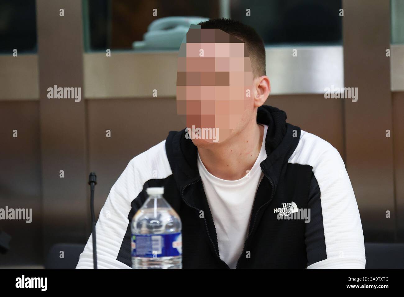 Arlon, Belgium. 31st Mar, 2025. The accused Steve Chevalier pictured ...