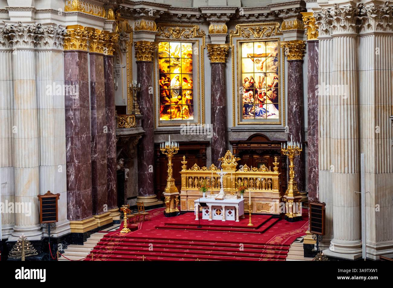 Altar of Berliner Dom. The Main Altar of the National, Berliner Dom at ...