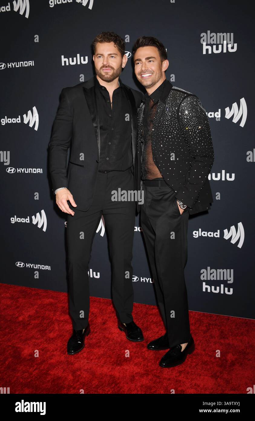 BEVERLY HILLS, CALIFORNIA - MARCH 27: Jaymes Vaughan and Jonathan ...