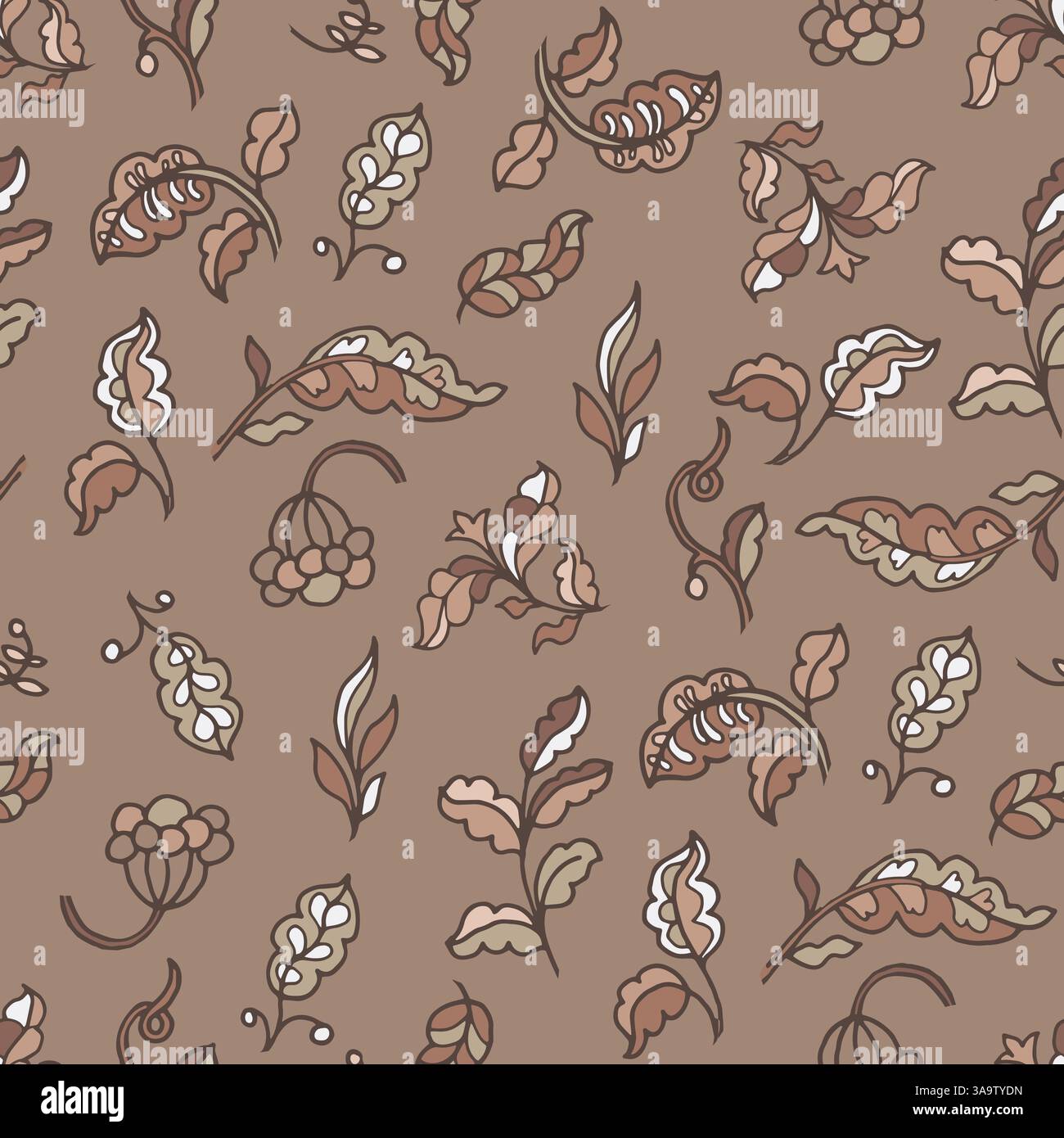 Neutral Botanical Leaf Pattern vector Stock Vector Image & Art - Alamy