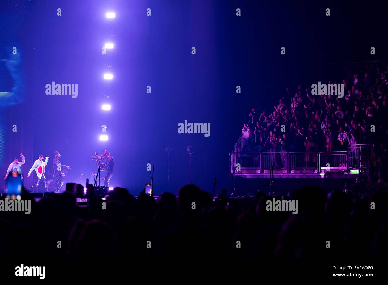 Usher performs on stage at the O2 Arena in London, Saturday, March 29 ...