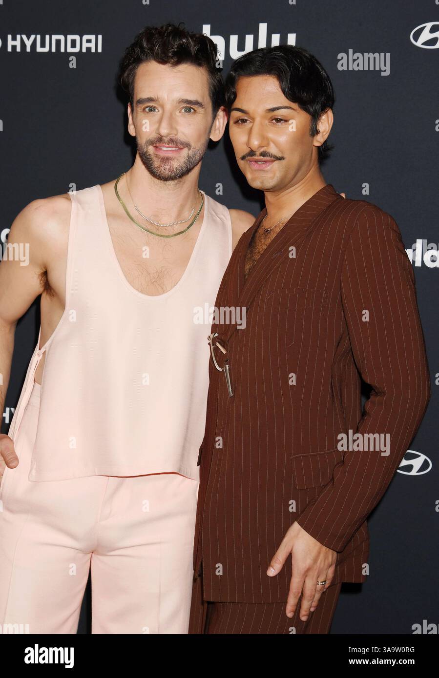 BEVERLY HILLS, CALIFORNIA - MARCH 27: Michael Urie and Mark Indelicato ...
