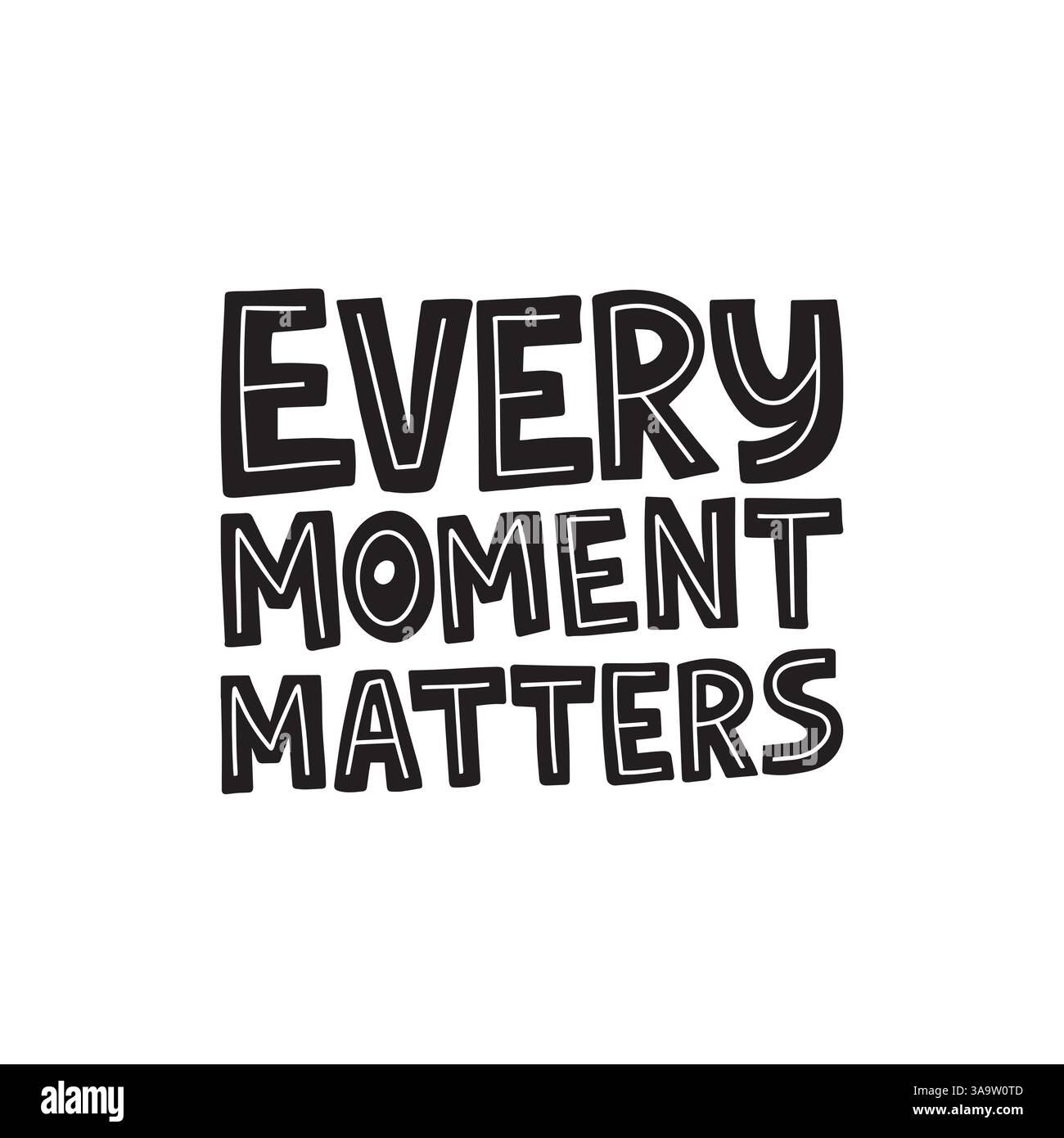 Motivational hand drawn lettering saying Stock Vector Image & Art - Alamy