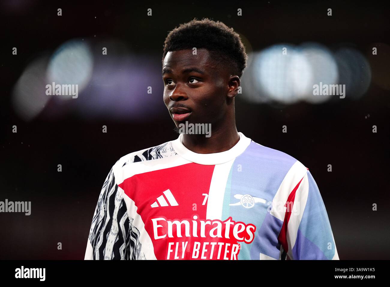 File photo dated 18-12-2024 of Bukayo Saka. Arsenal boss Mikel Arteta ...