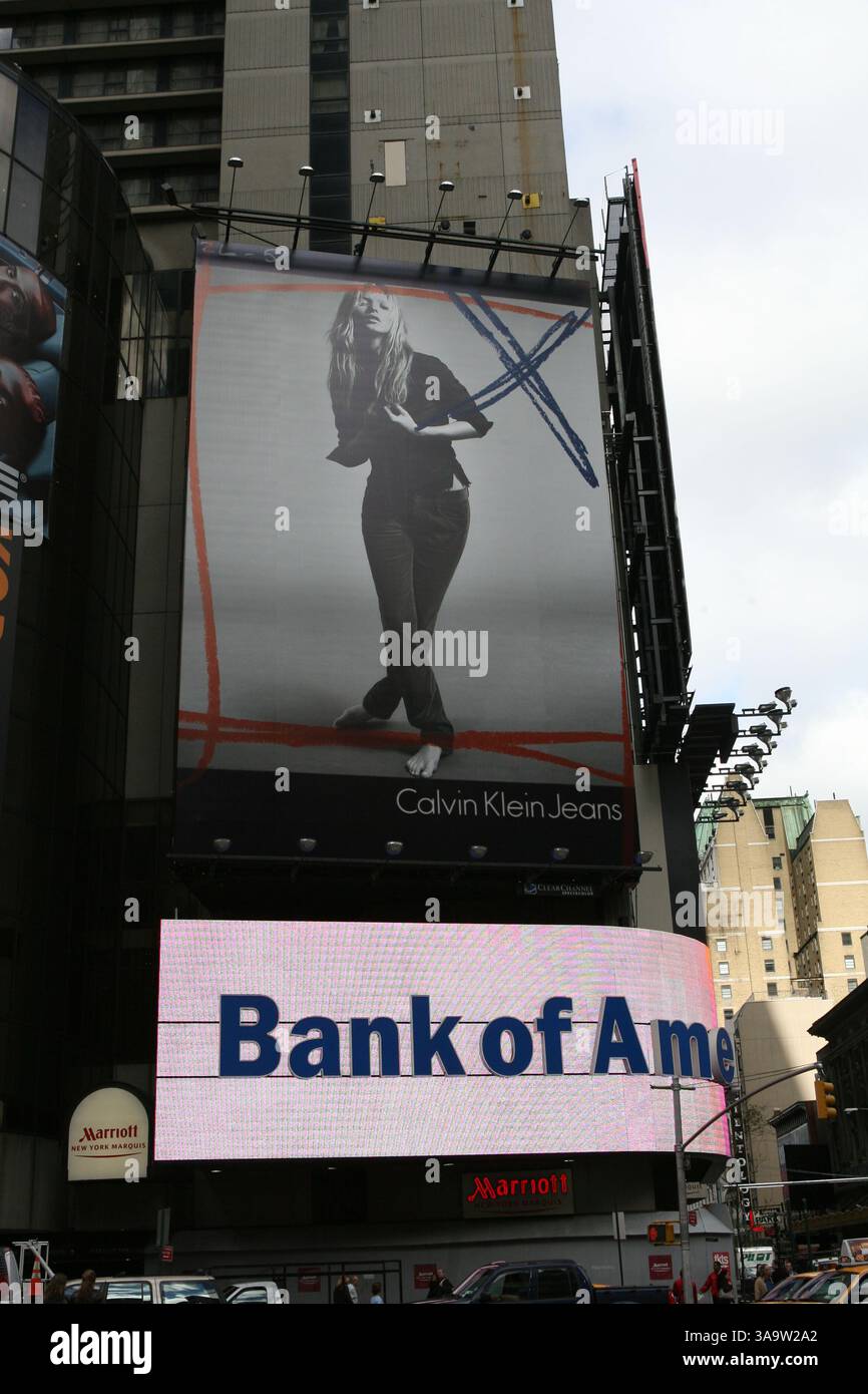 October 4, 2006, New York City. Kate Moss appears on the new Calvin ...