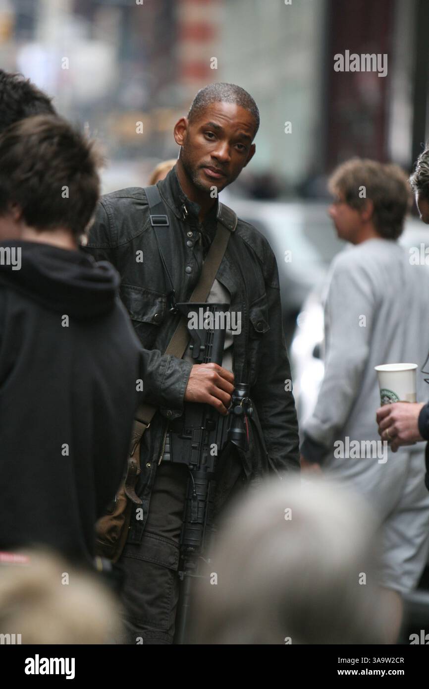 October 11, 2006, New York City. Will Smith on the set of 'I am Legend ...