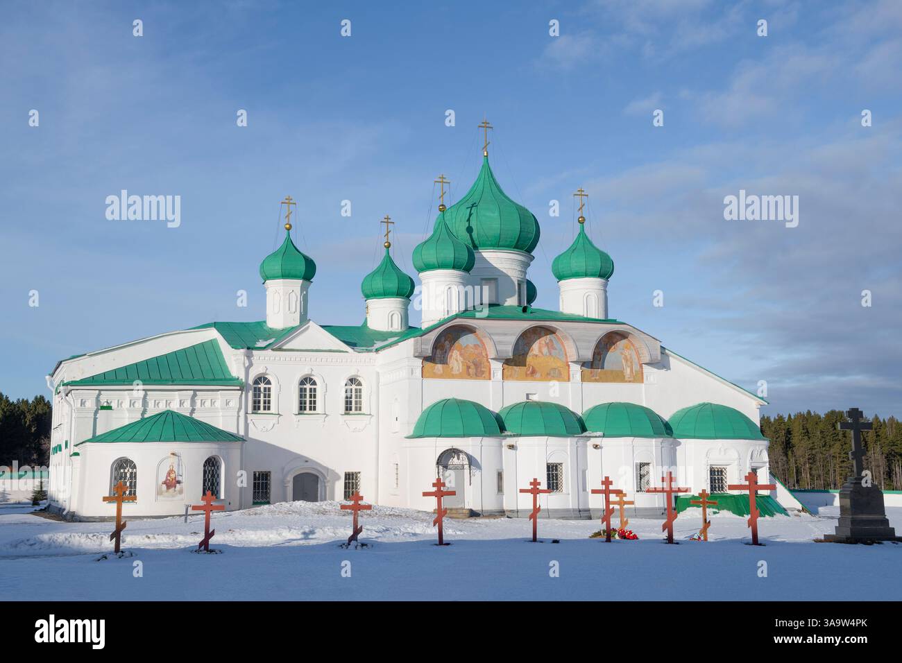 The ancient Transfiguration Cathedral of the Alexander Svirsky ...