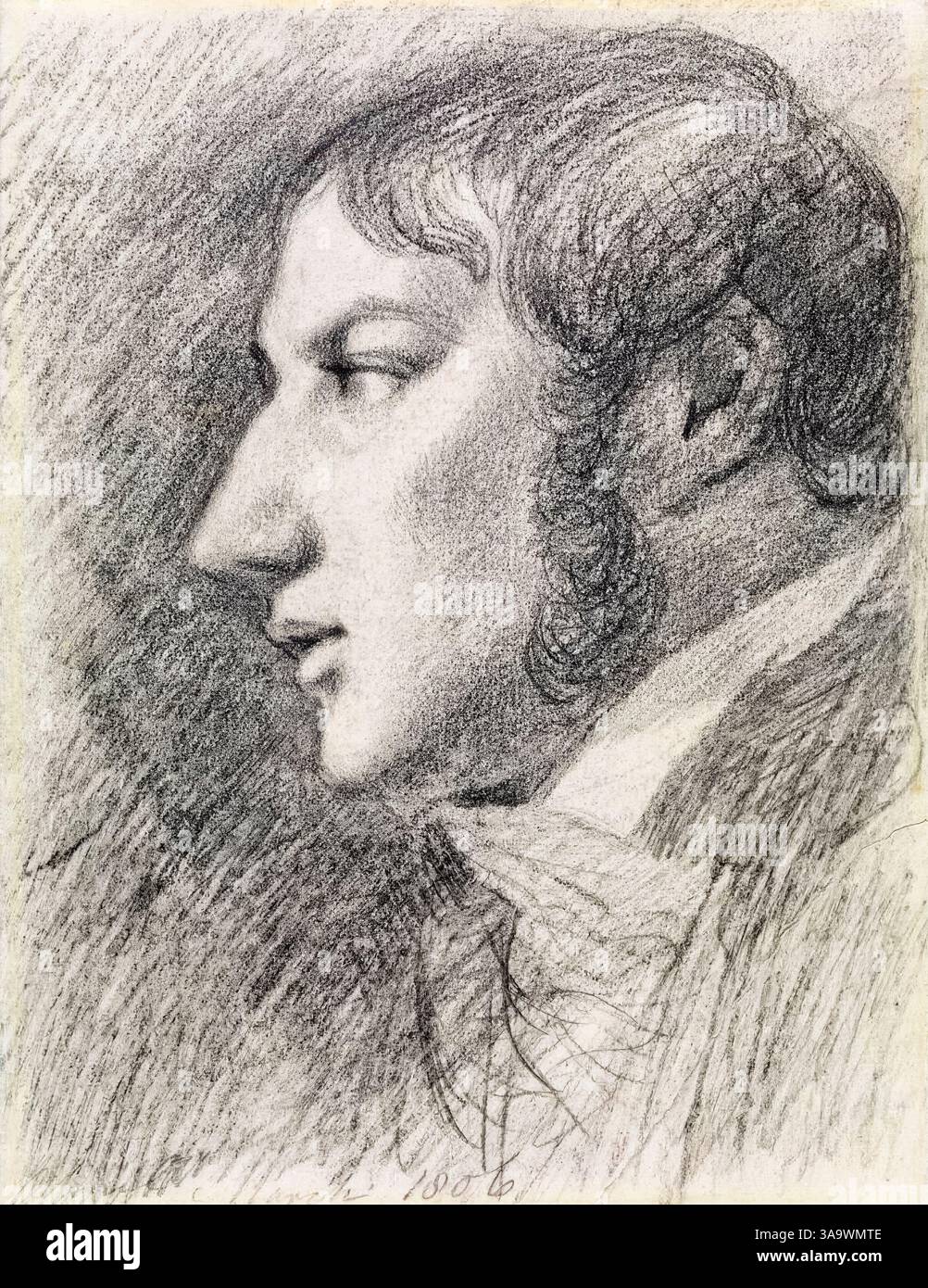 John Constable (1776-1837), self-portrait drawing of the English ...