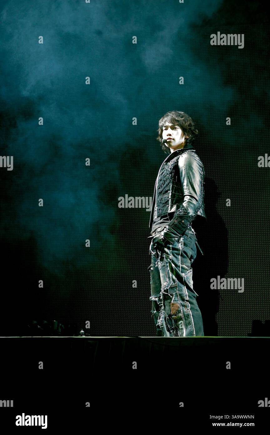 Feb 02, 2006; New York, New York, USA; Asian pop star Rain (Ji-Hoon Jung) made his U.S. solo ...