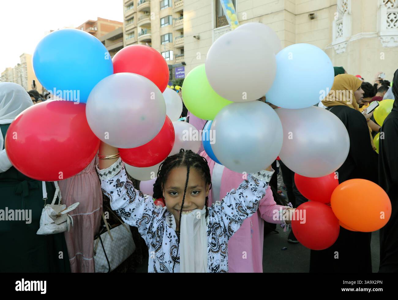 Eid al-Fitr celebrations in Cairo,Egypt People gather to attend Eid al ...